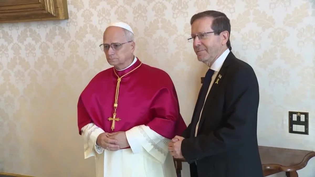 Pope Leo hosts Israel’s president Herzog, seeks ceasefire in Gaza