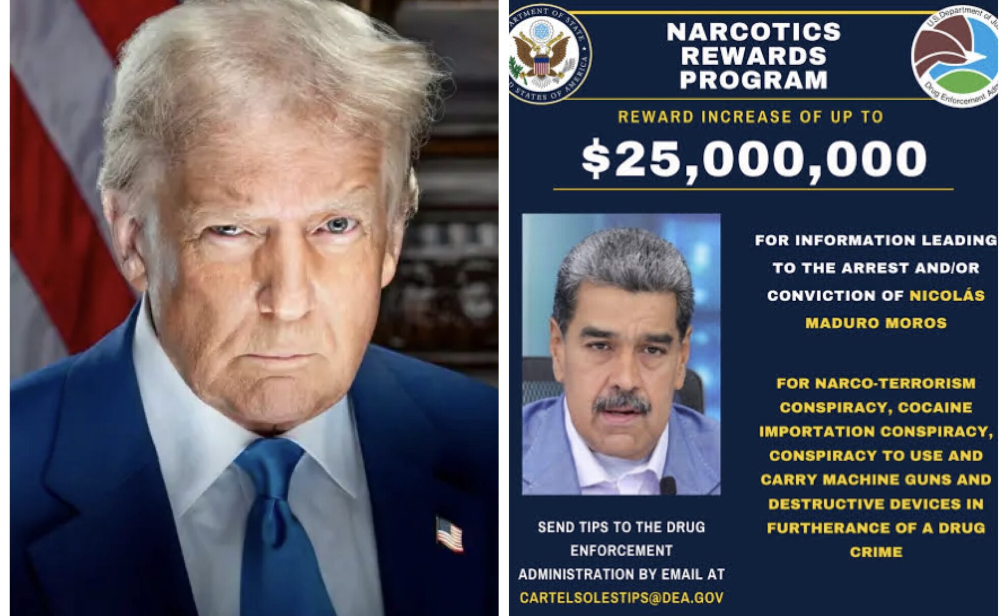 Trump govt declares President Maduro wanted for drug trafficking with ...